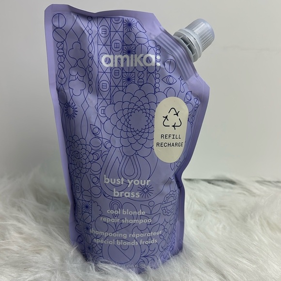 amika | Hair | Amika Bust Your Brass Cool Blonde Repair Purple Shampoo ...